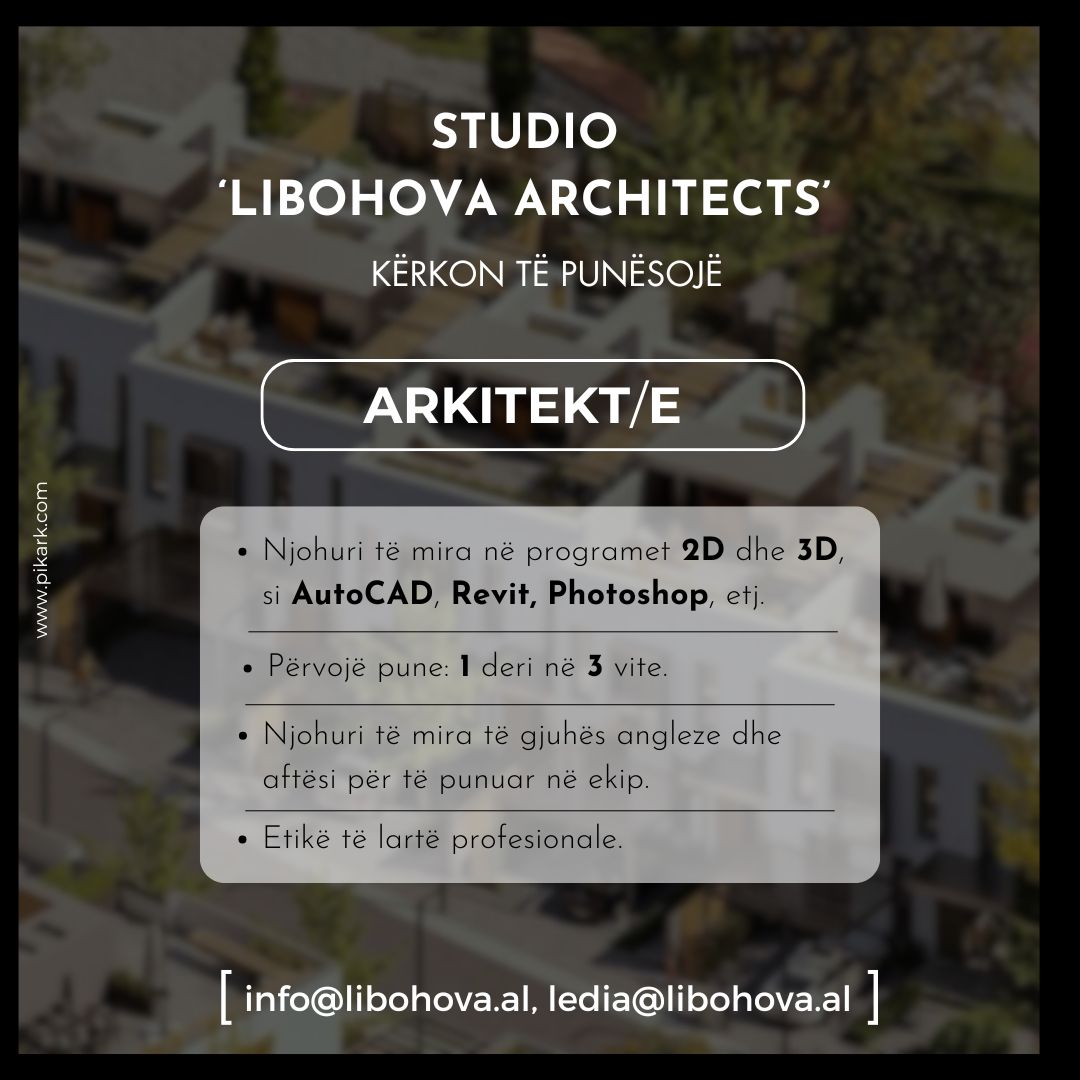 Studio “Libohova Architects” - Arkitekt - Pikark